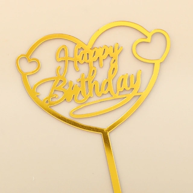 Happy Birthday Prop Fancy Made Of Acrylic - Decor Beta